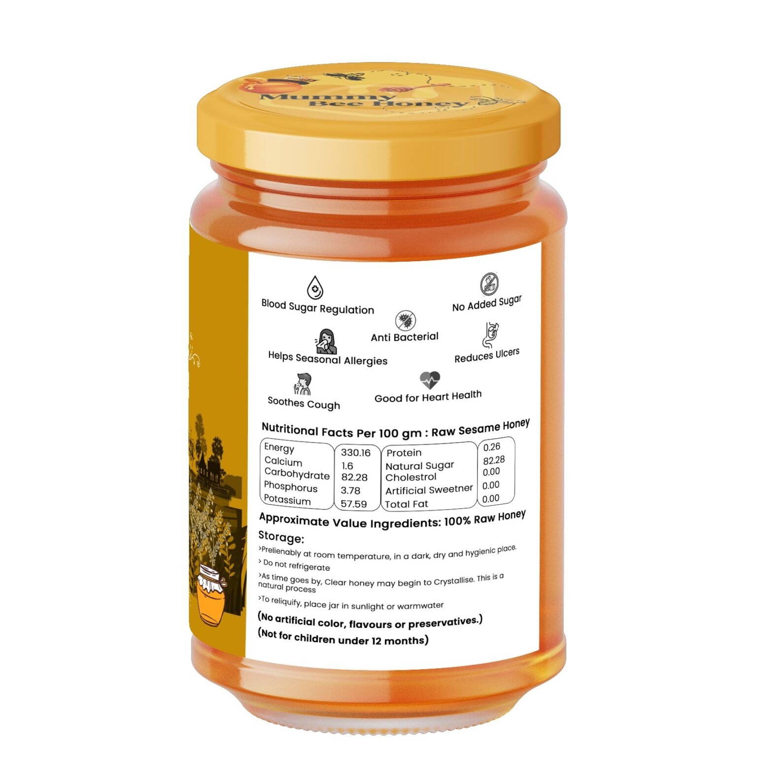 Raw Sesame Honey – Mummy Bee Honey