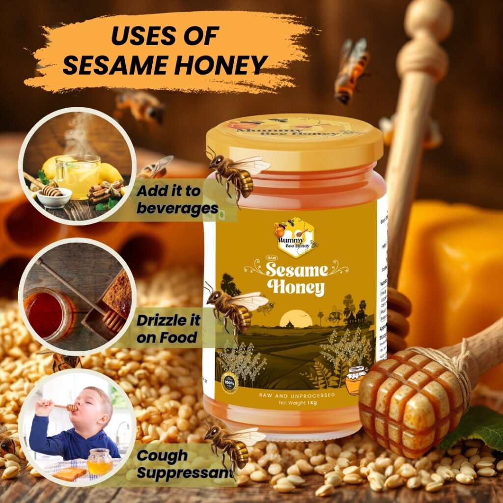 Raw Sesame Honey – Mummy Bee Honey